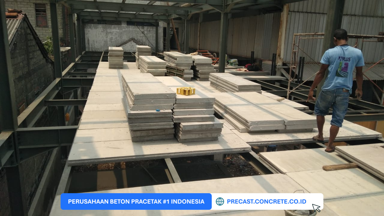 Jual Panel Lantai Precast Kirim ke Tanjung Pinang - Precast.Concrete.co.id