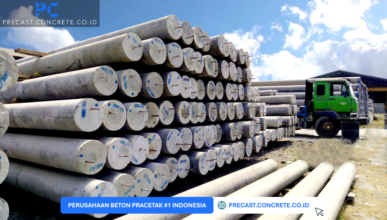 Jual Tiang Listrik Beton Kirim ke Surabaya - Precast.Concrete.co.id